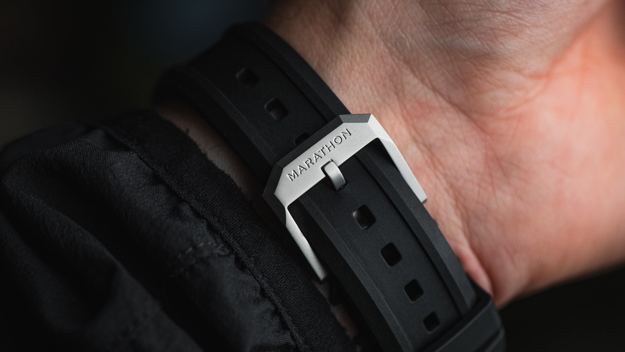 Steel Navigator Series on 3-Piece Rubber Strap Kit – Marathon Watch ...